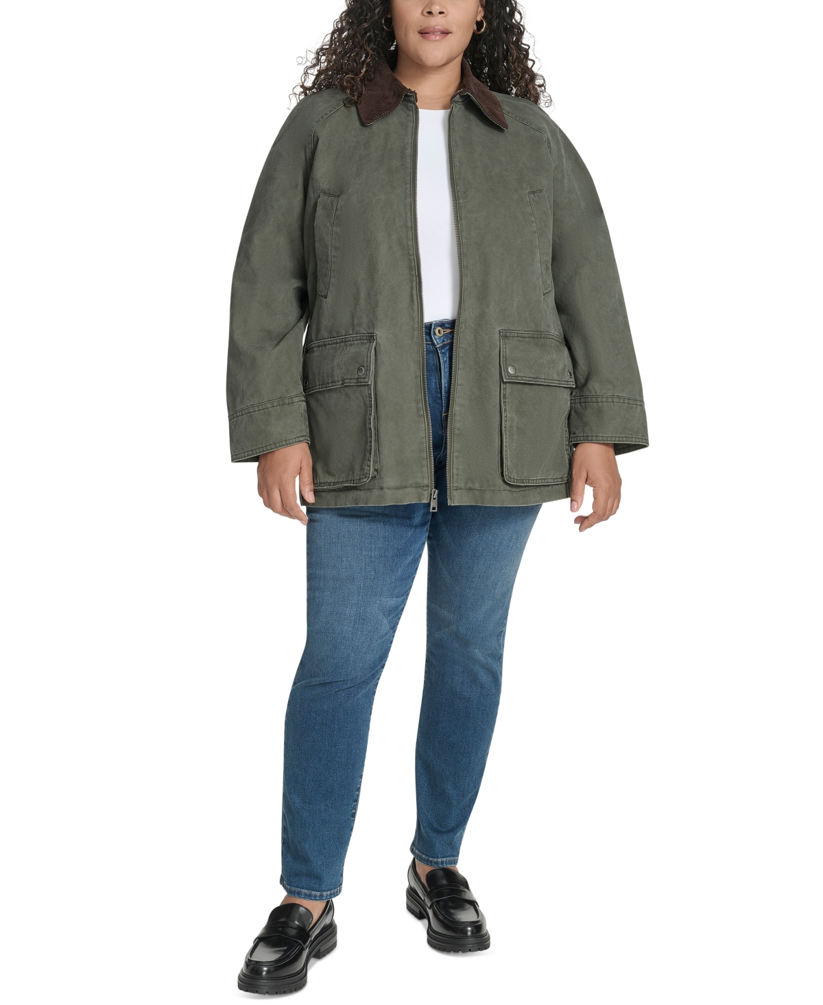 Click here for Levis Womens Zippered Barn Jacket - Olive Night prices