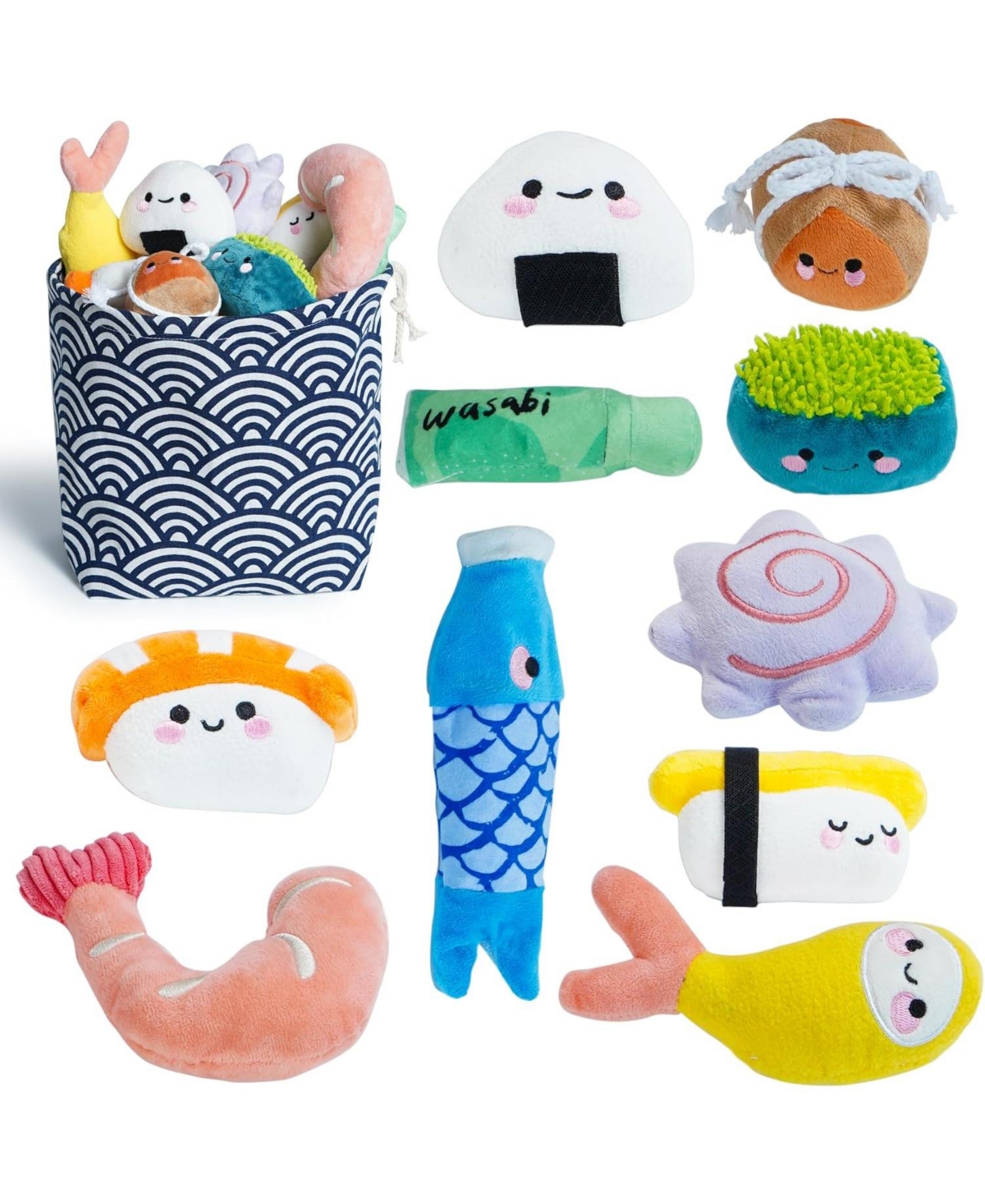 Click here for Nocciola 10 Pcs Sushi Toys with Takeout Bag Plush... prices