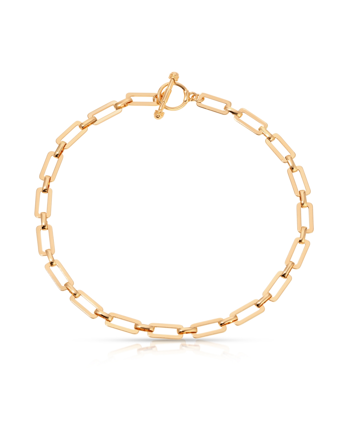 Click here for Ettika Golden Flat Rectangle Chain Necklace - Gold prices