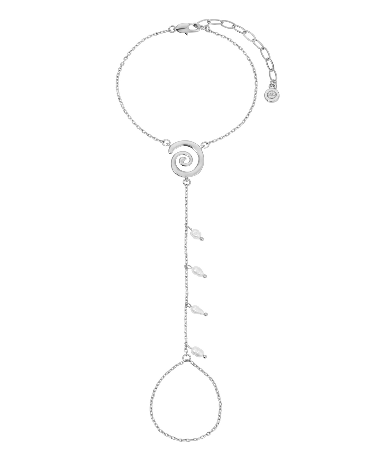 Click here for Ettika Aura Mother of Pearl Hand Chain - Silver prices
