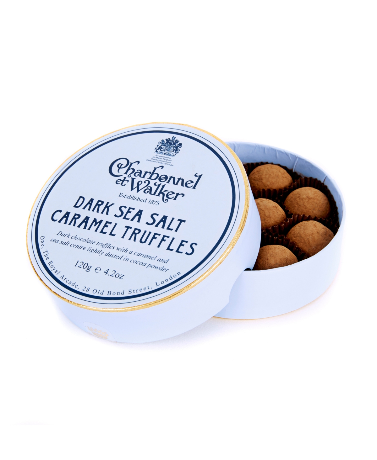 Charbonnel et Walker Dark Sea Salt Caramel Truffles  10 Pieces