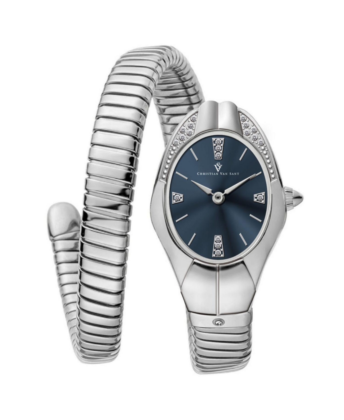 Click here for Christian Van Sant Womens Naga Blue Dial Watch - C... prices