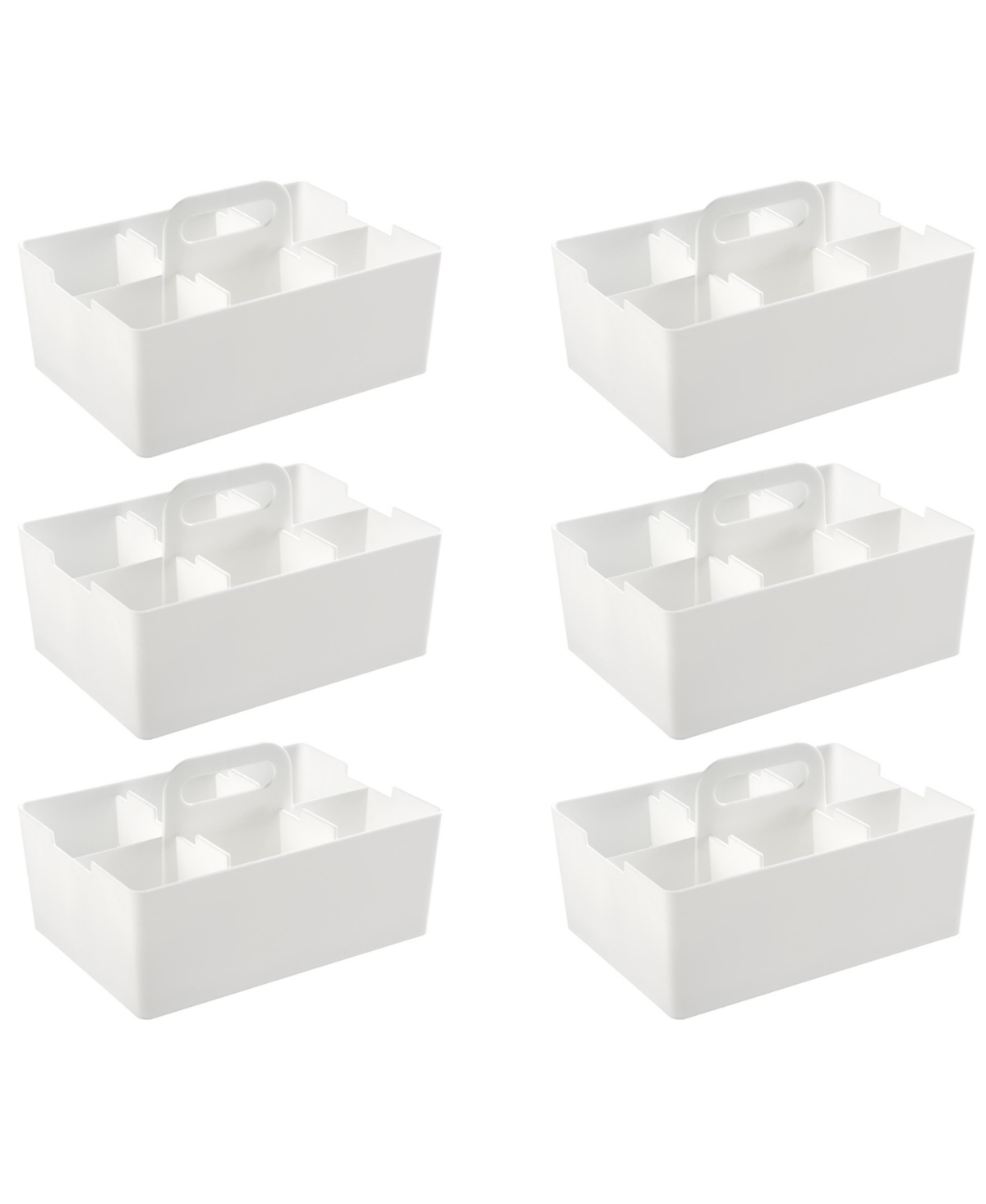 Click here for Jej Astage Set of Portable Storage Caddy  White -... prices