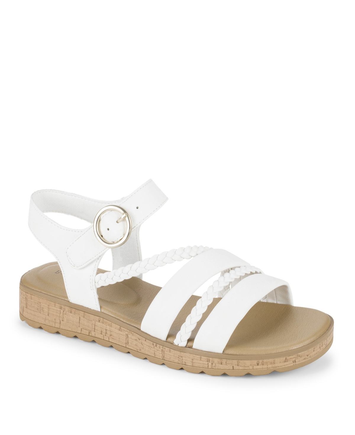 Click here for Baretraps Womens Gwyneth Slide Flat Sandals - Whit... prices