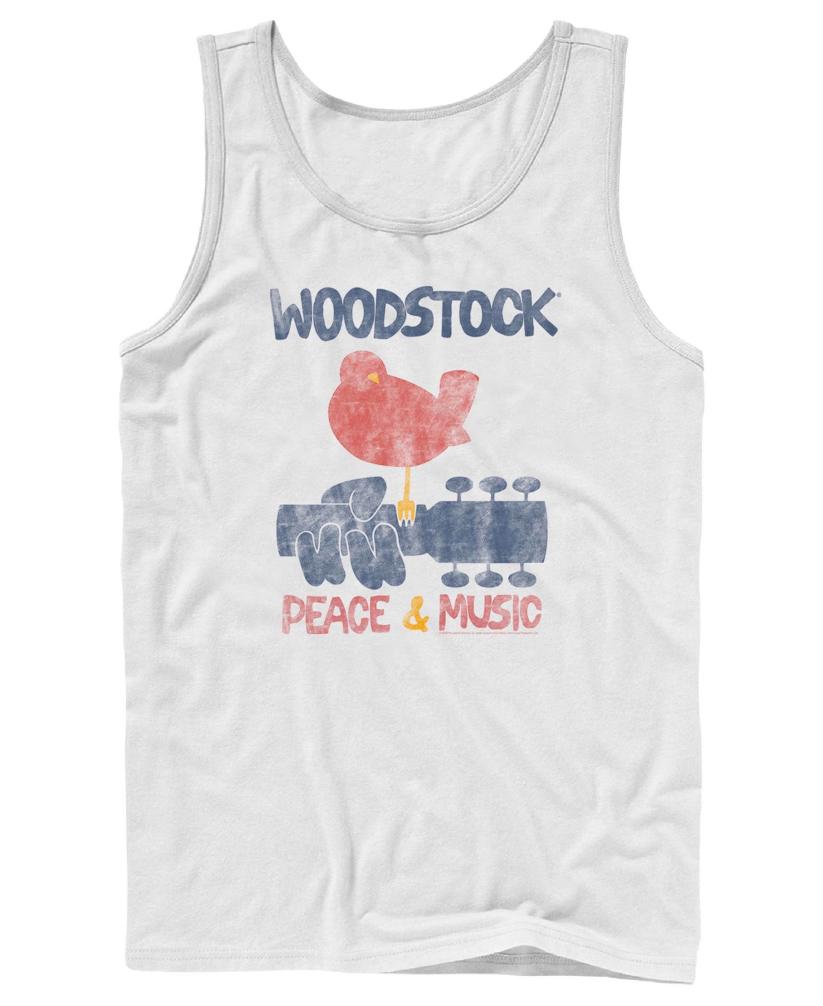 Click here for Fifth Sun Mens Peace and Music Tank Top - White prices