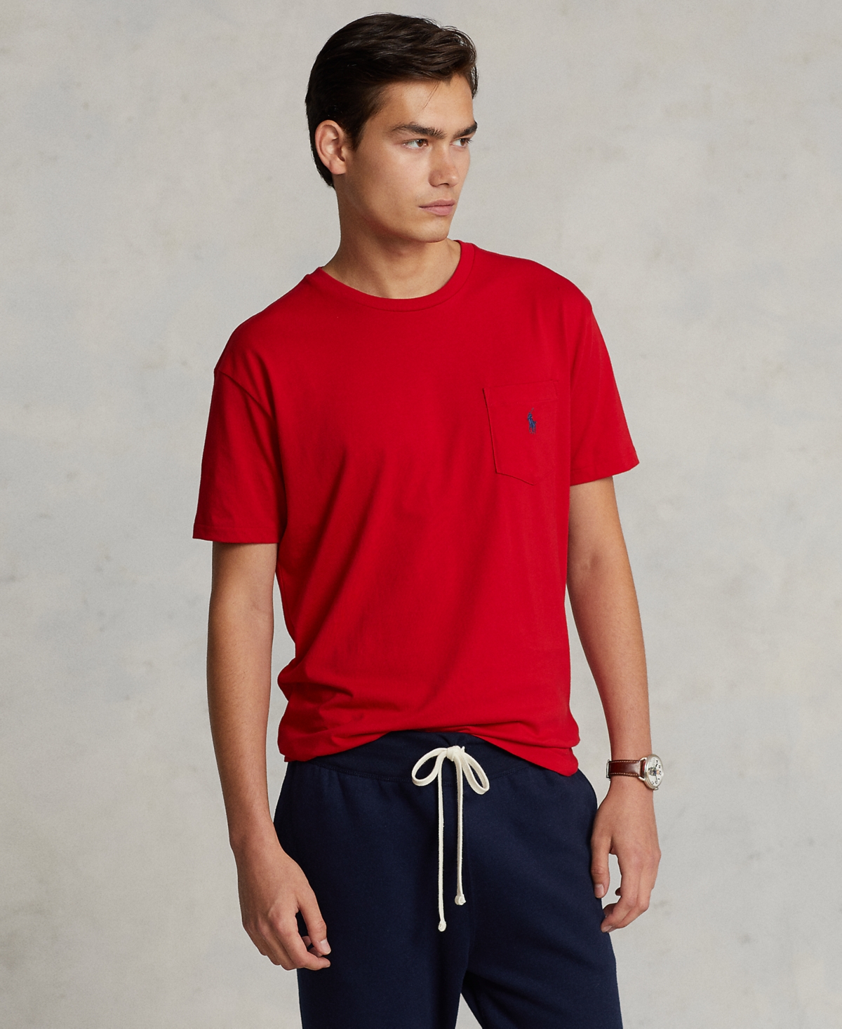 Click here for Polo Ralph Lauren Mens Classic Fit Crew Neck Pocke... prices