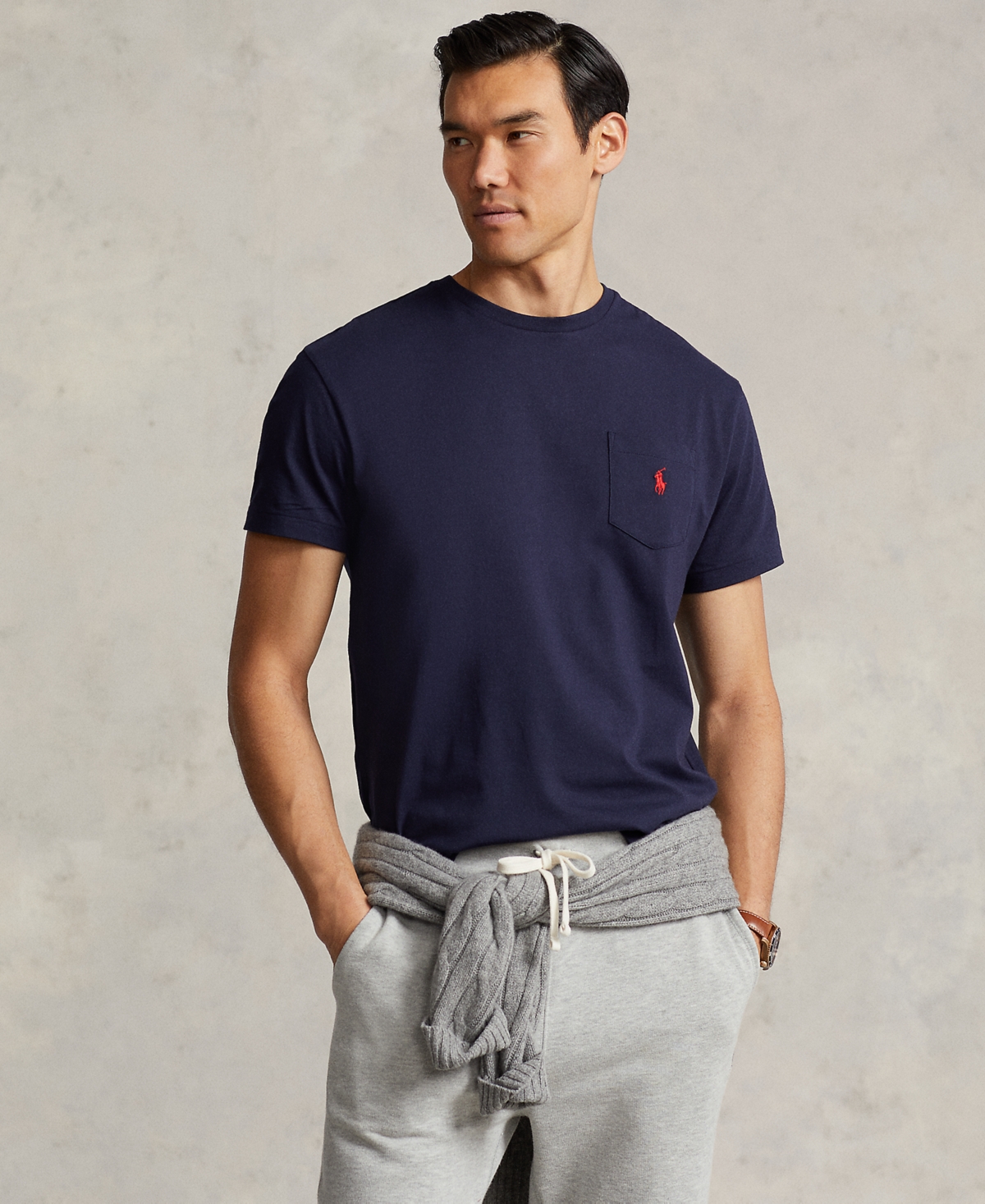 Click here for Polo Ralph Lauren Mens Classic Fit Crew Neck Pocke... prices