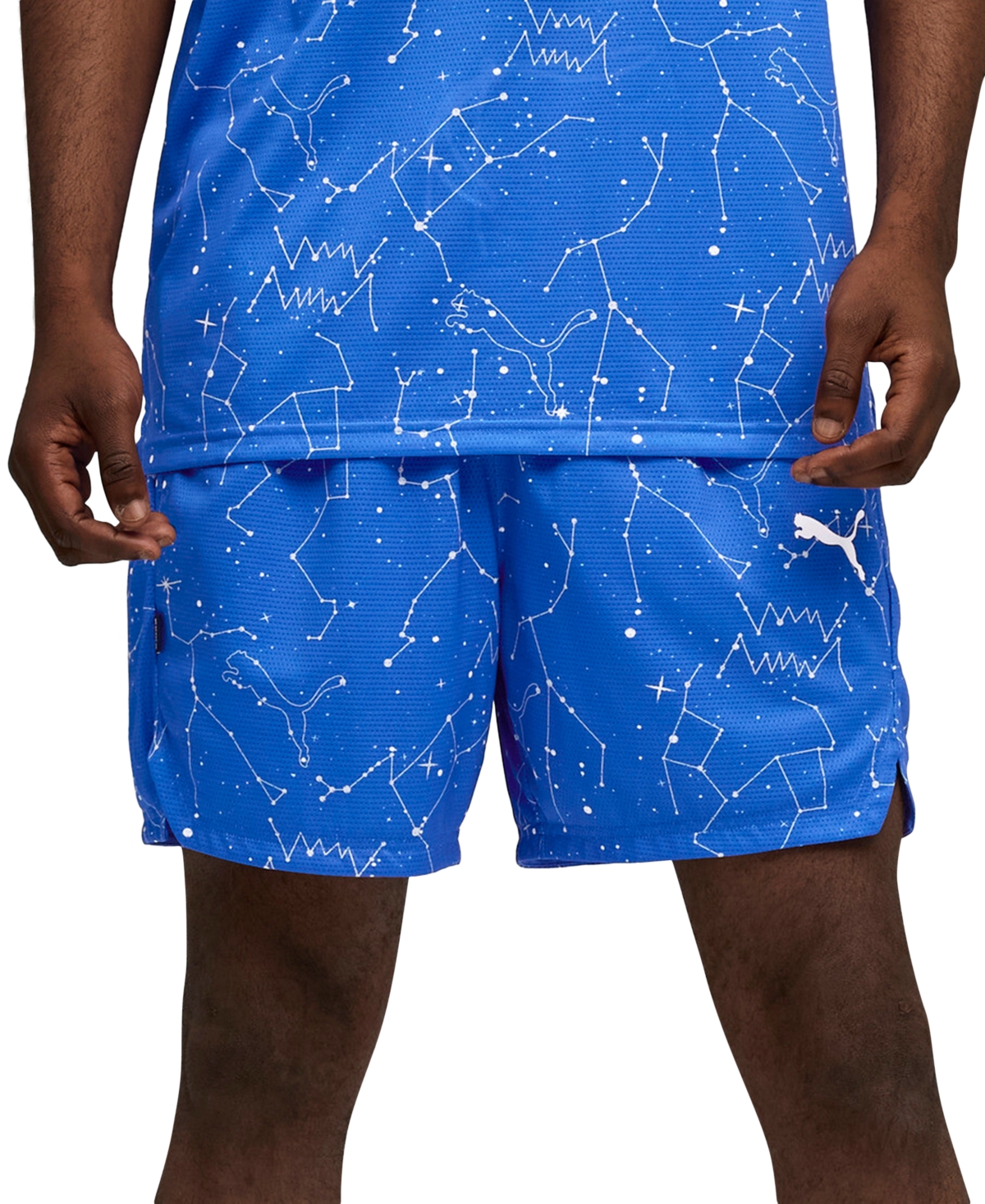 Click here for Puma Mens Hoopaverse 7 Shorts - Mountain Blue-aop prices