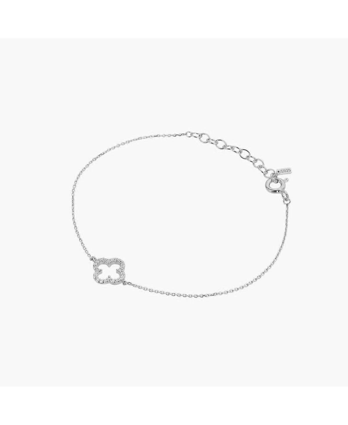 Click here for Sterling Silver 18k Gold Plated Aria Clover Bracel... prices