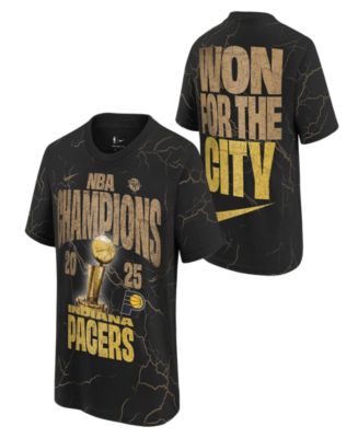 Nike Big Boys and Girls Black Indiana Pacers 2025 NBA Finals Champions ...