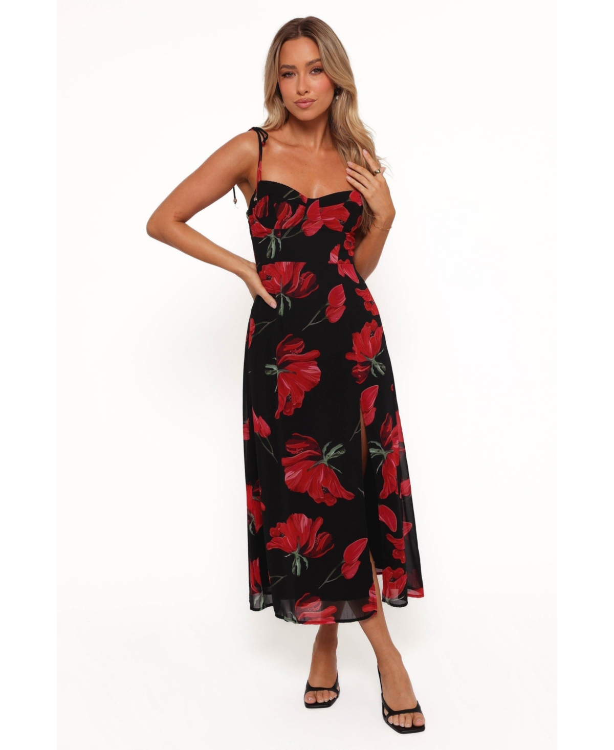 Click here for Petal and Pup Womens Meg Dress - Black floral prices