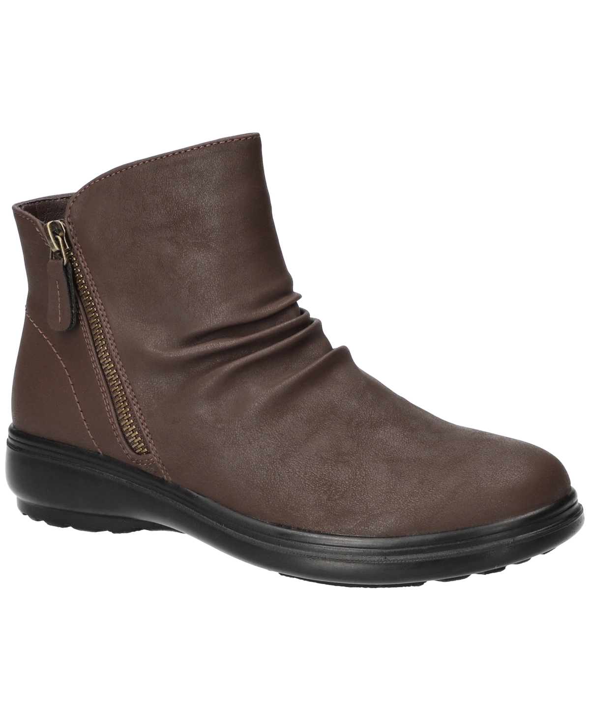 Click here for Easy Street Womens Lyra Zipper Ankle Boots - Brown... prices