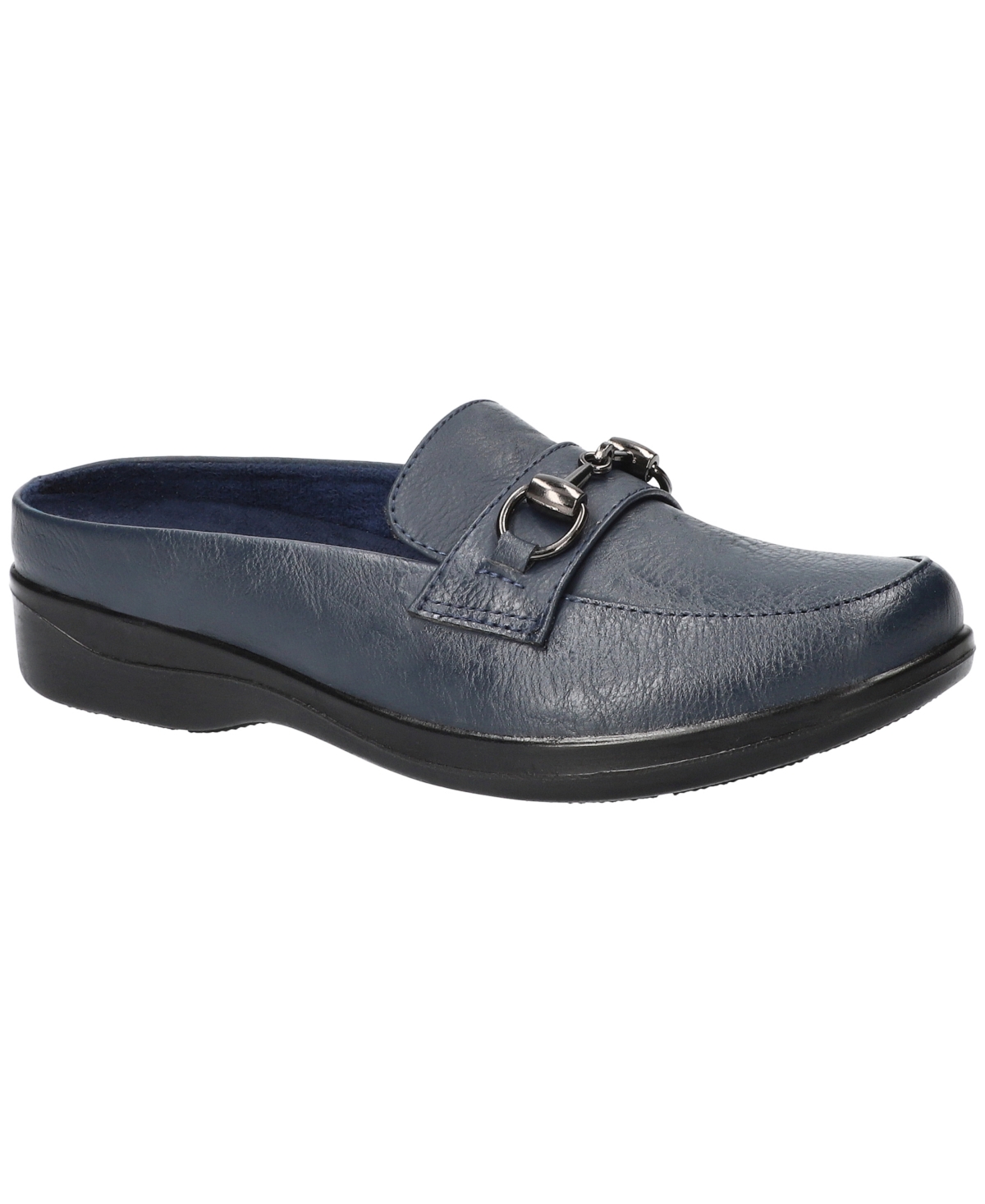 Easy Street Womens Nell Comfort Mules - Navy