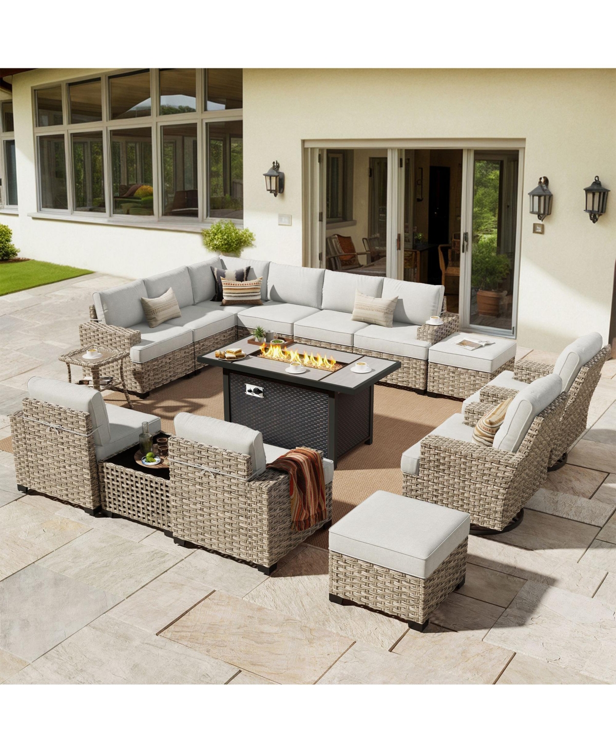 Click here for Xizzi15 Piece Outdoor Patio Furniture Sets with Fi... prices