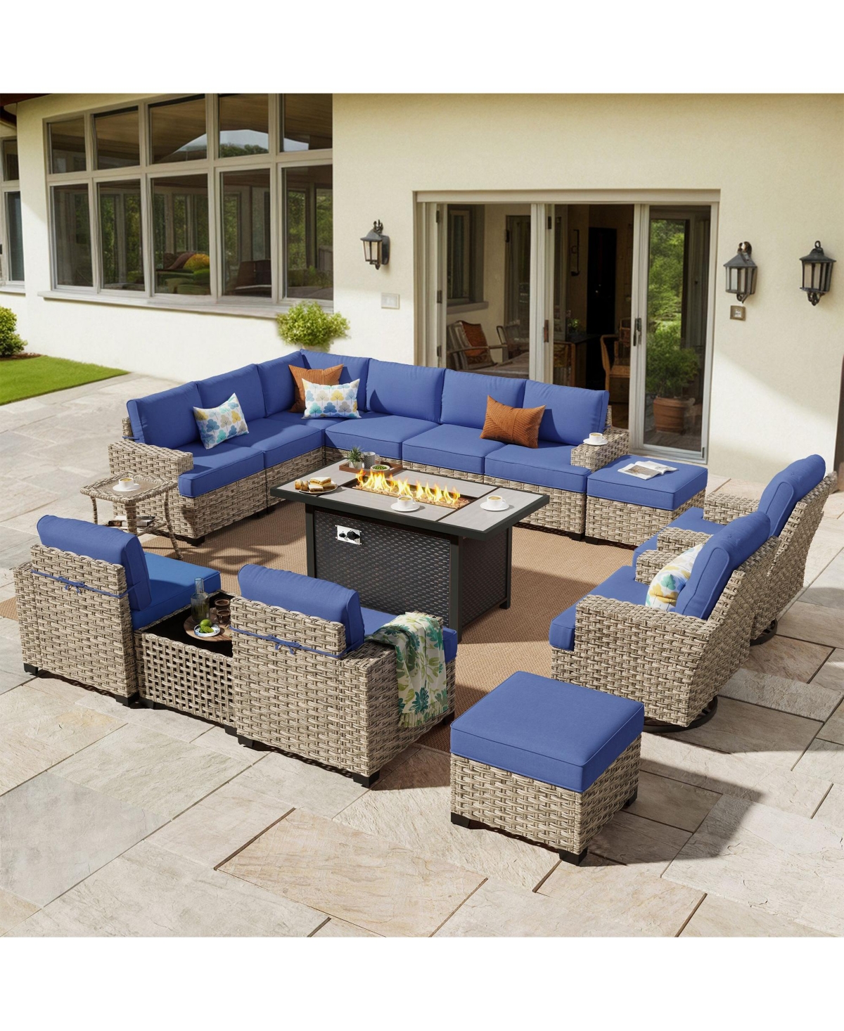 Click here for Xizzi15 Piece Outdoor Patio Furniture Sets with Fi... prices