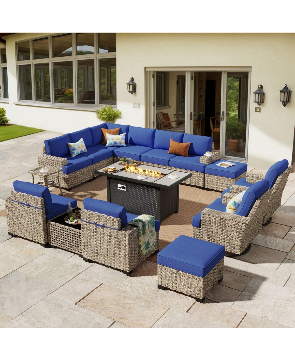 Click here for Xizzi15 Piece Outdoor Patio Furniture Sets with Fi... prices