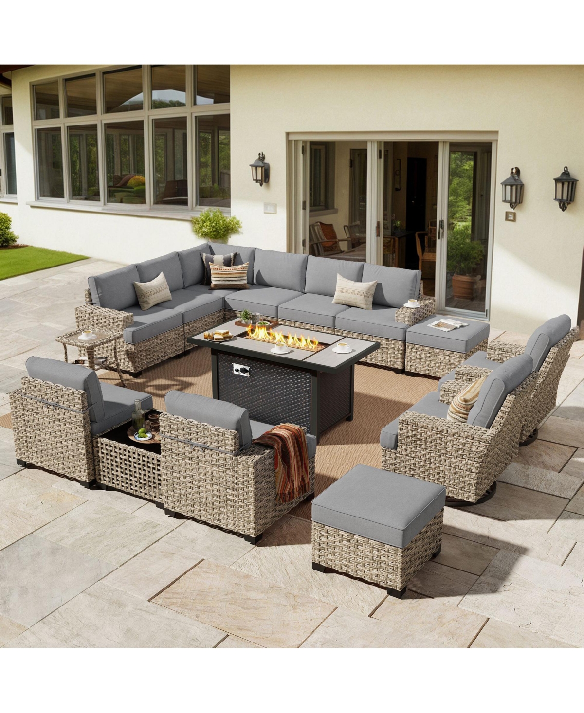 Click here for Xizzi15 Piece Outdoor Patio Furniture Sets with Fi... prices