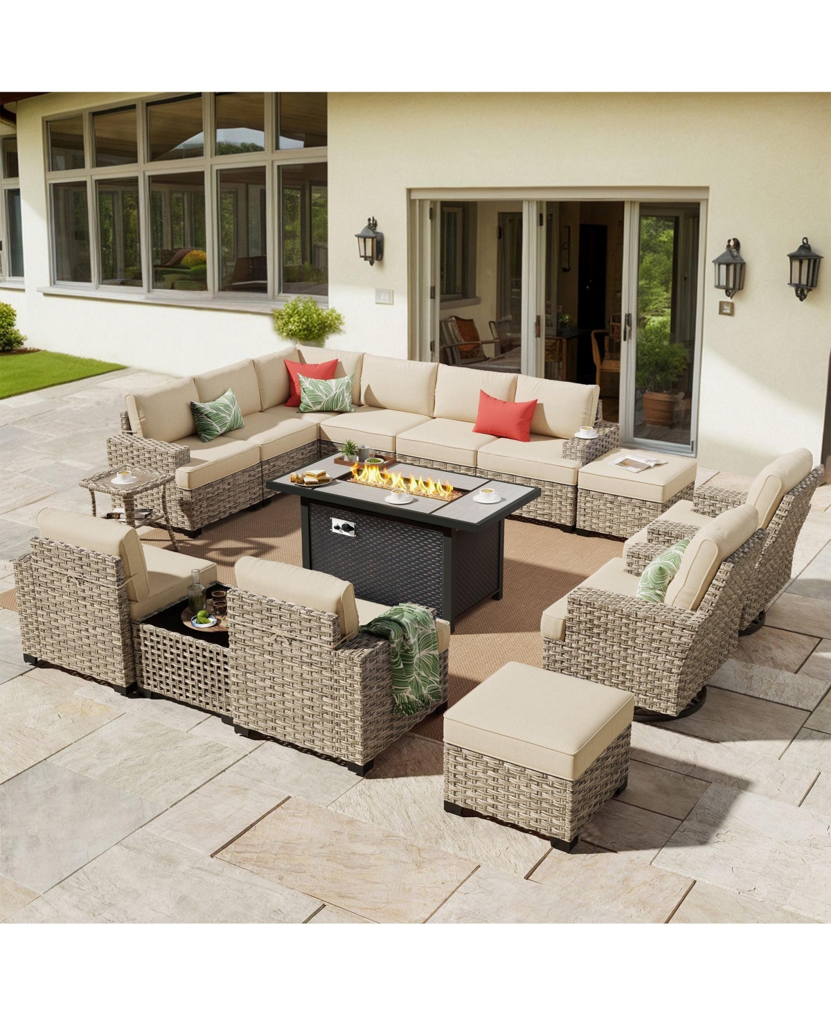 Click here for Xizzi15 Piece Outdoor Patio Furniture Sets with Fi... prices