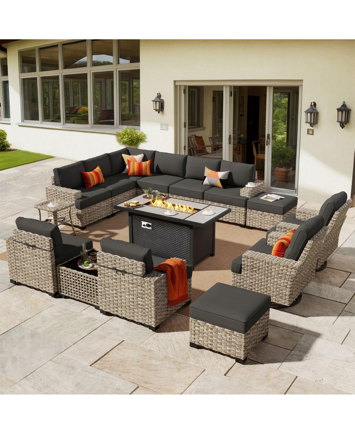 Click here for Xizzi15 Piece Outdoor Patio Furniture Sets with Fi... prices