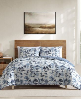 Click here for Eddie Bauer Vintage Forest Toile Reversible Comfor... prices