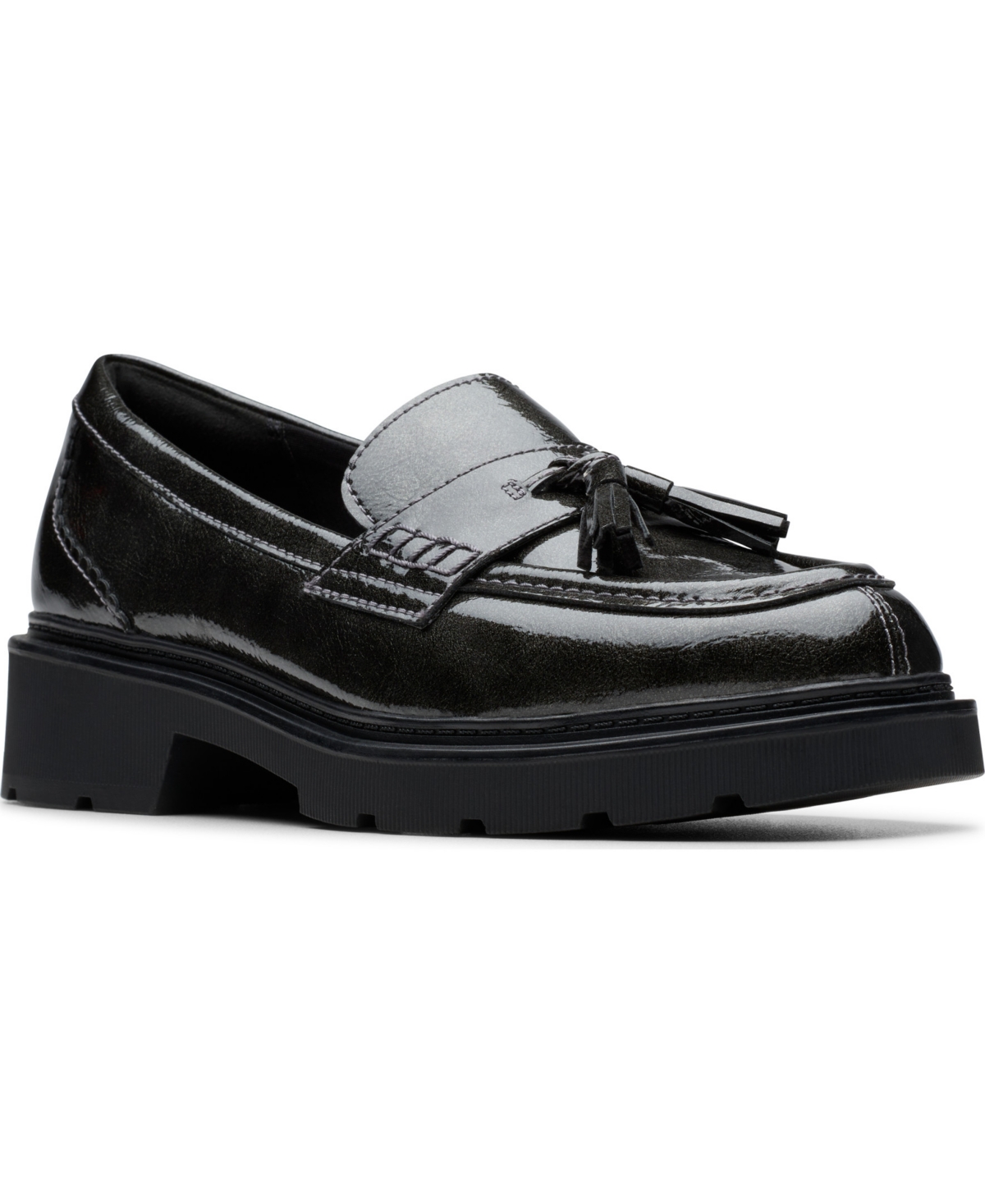 Click here for Clarks Womens Lauryl Tassel Slip-On Loafers - Gun... prices
