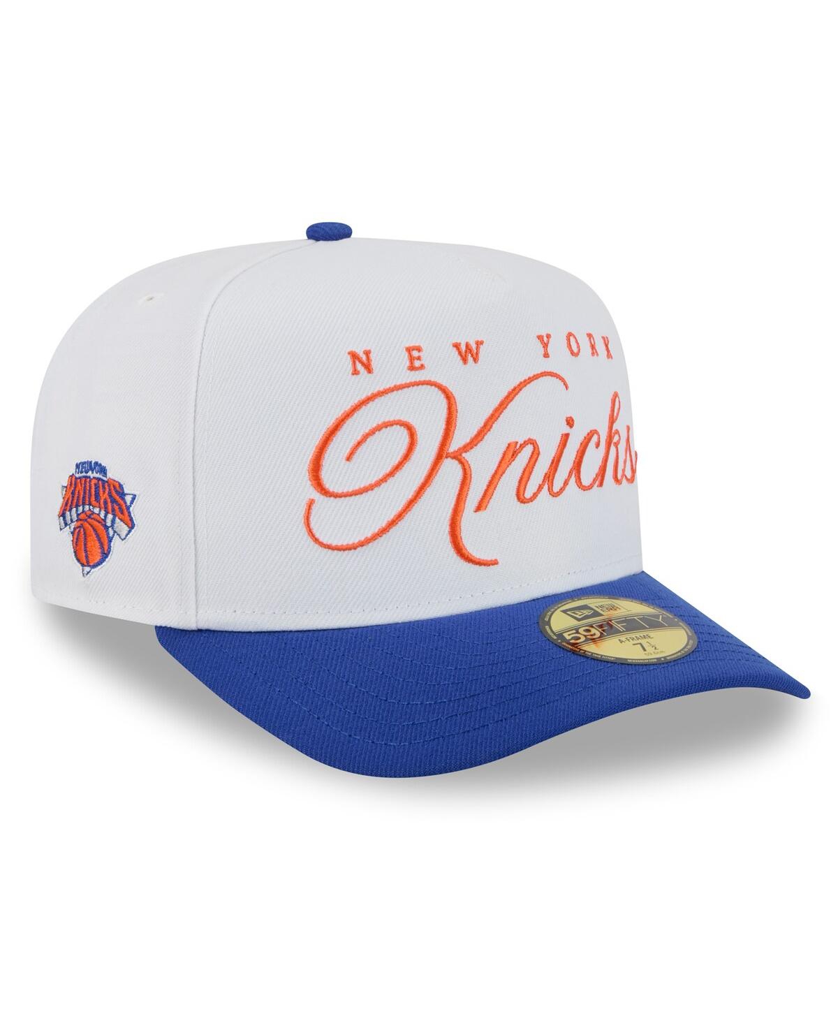 Click here for New Era Mens White/Blue New York Knicks 2025 Nba D... prices