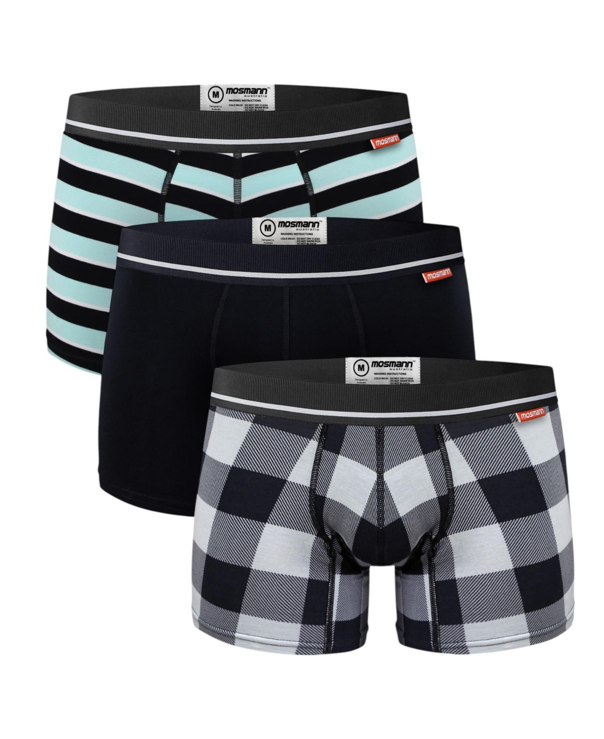 Click here for Mosmann Australia Mens 3-Pack Nightfall (Trunk) -... prices
