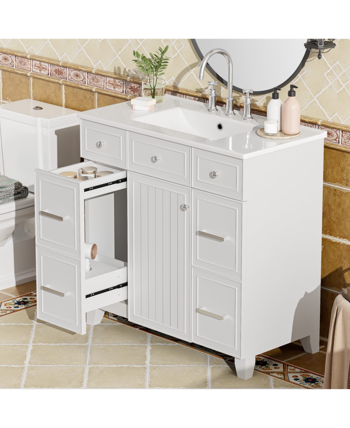 Click here for Streamdale Furniture 36" Bathroom Vanity w/ C... prices