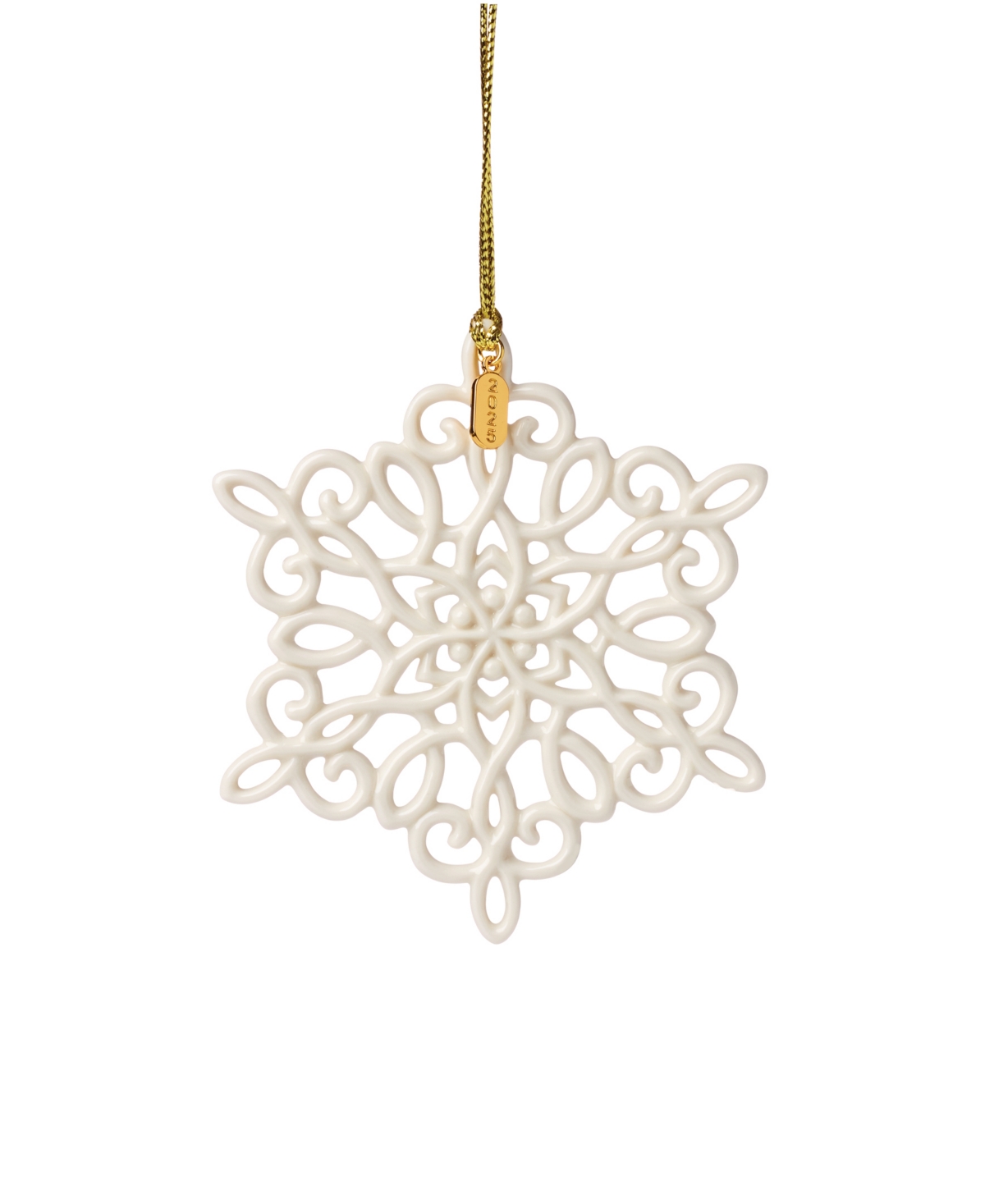 Click here for Lenox 2025 Snow Fantasies Snowflake Ornament - Ivo... prices