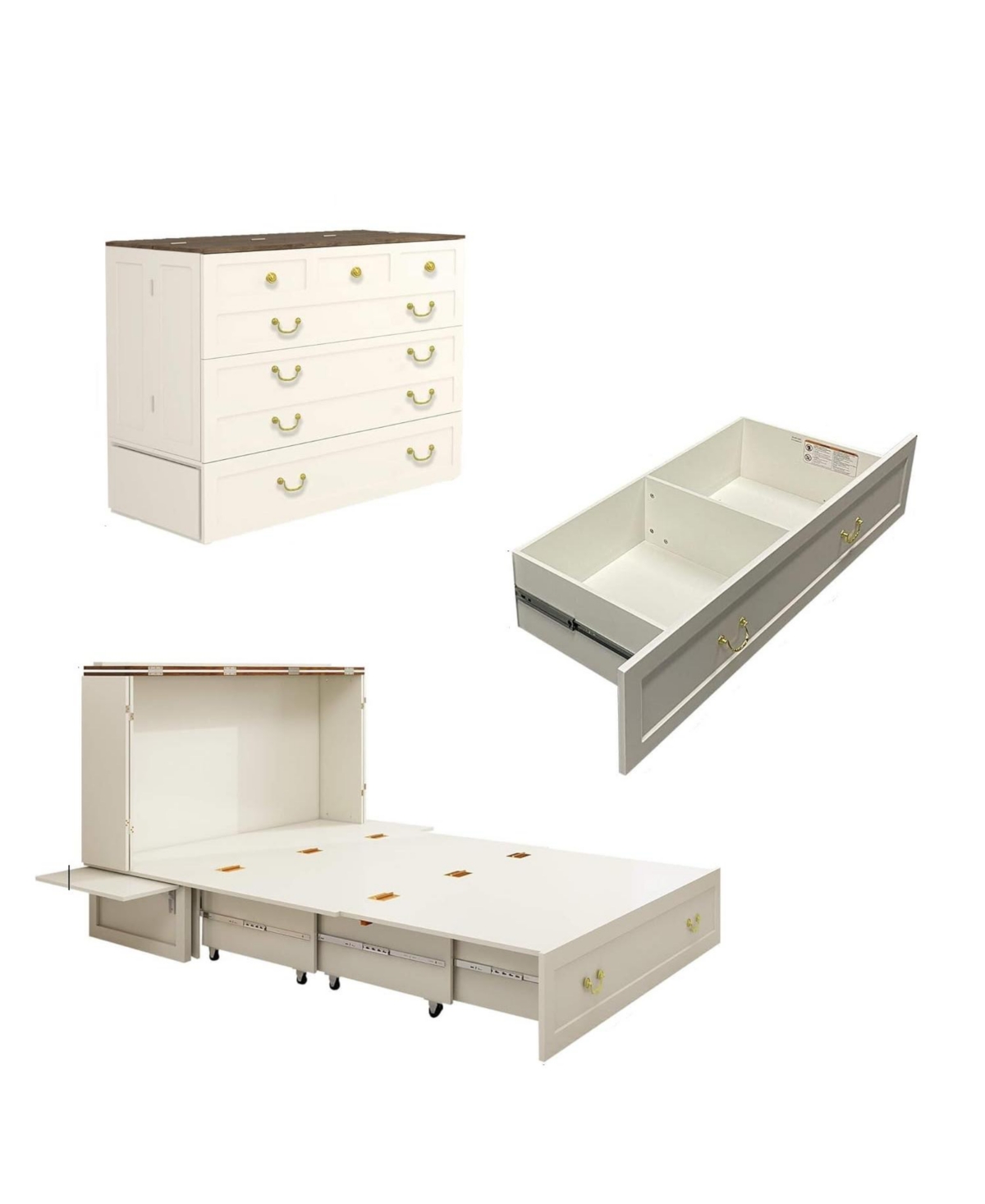 Click here for livelylodge Murphy Bed Cabinet with Drawer Include... prices