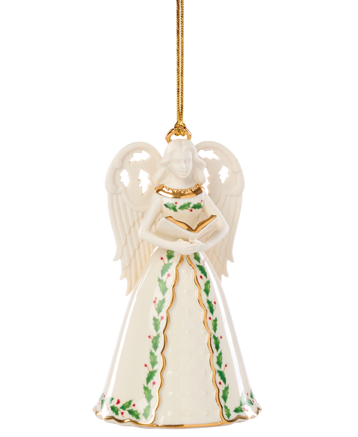 Click here for Lenox Holiday Angel Bell with Hymns Ornament - Ivo... prices