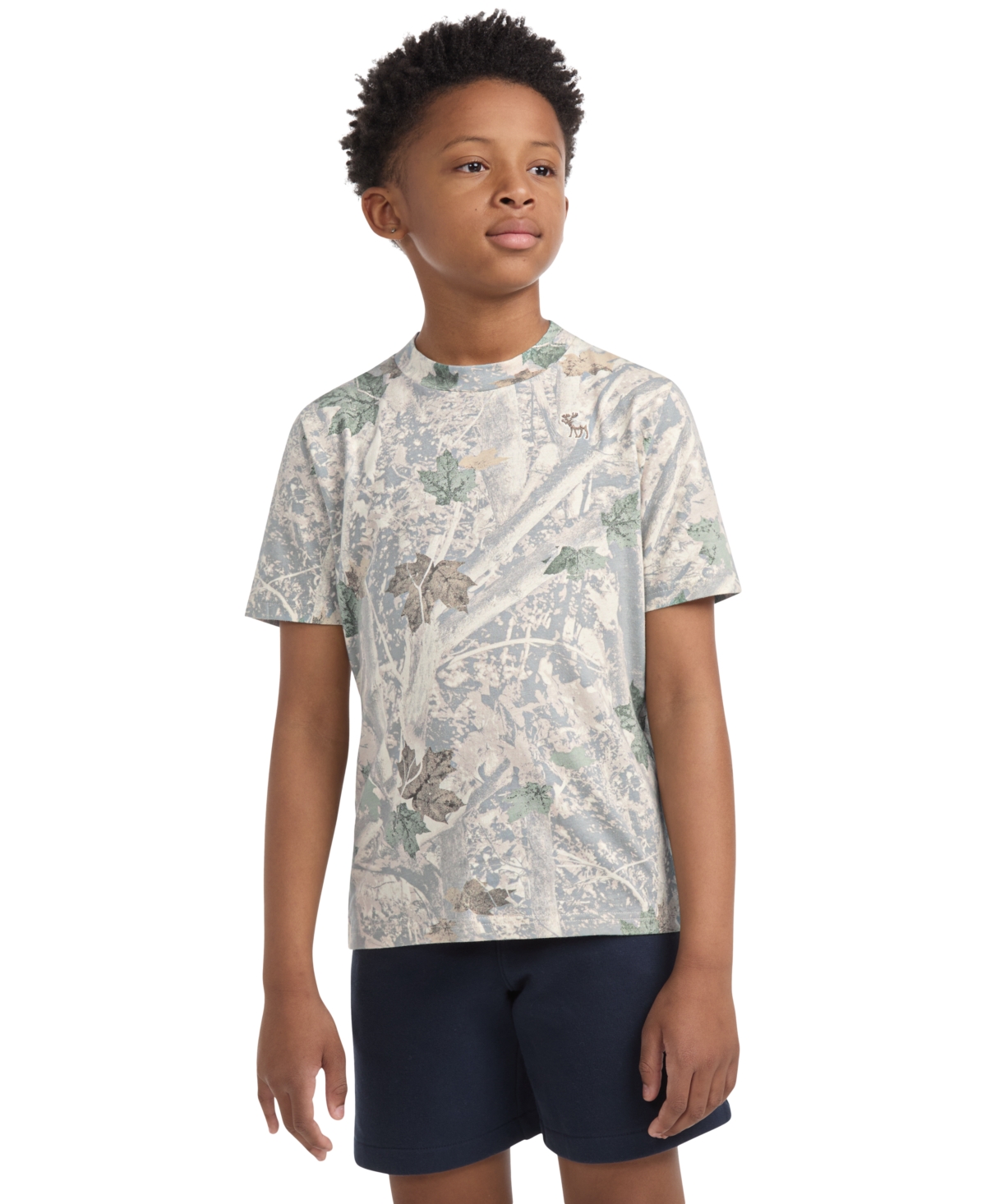 Click here for abercrombie kids Boys Essential T-Shirt - Anf Camo prices