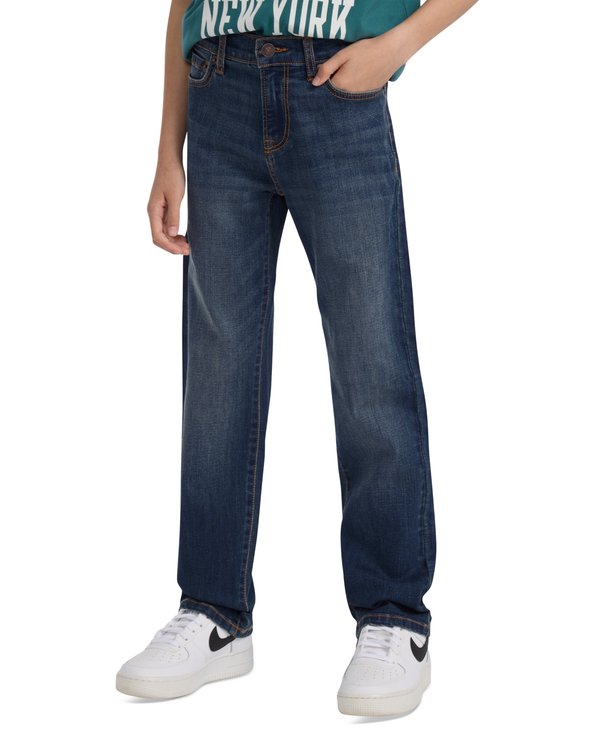 abercrombie kids Boys Straight Fit Jeans - For Real