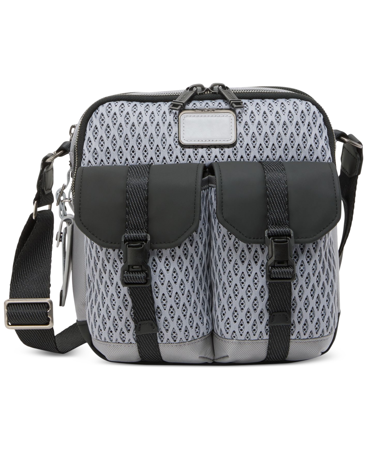 Click here for Tumi Mens Patterned Crossbody Bag - Grey prices