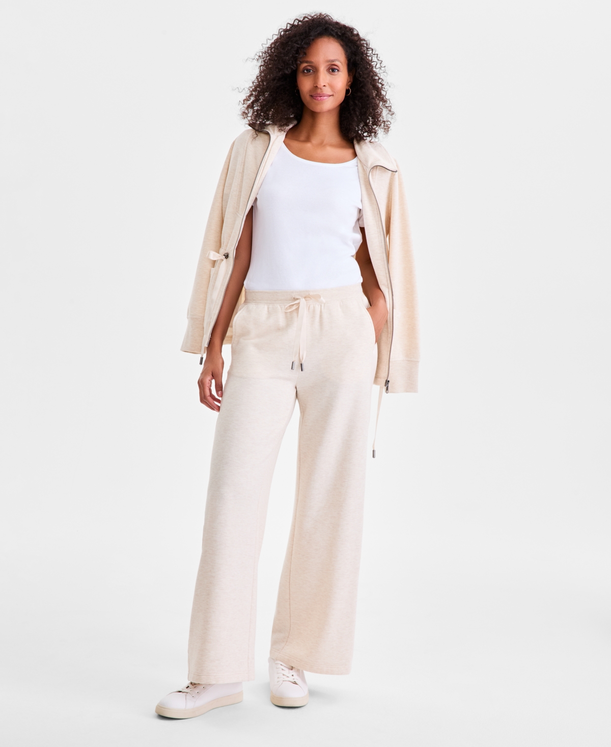 Click here for Style & Co Womens Luxfleece Knit Drawstring-Waist... prices