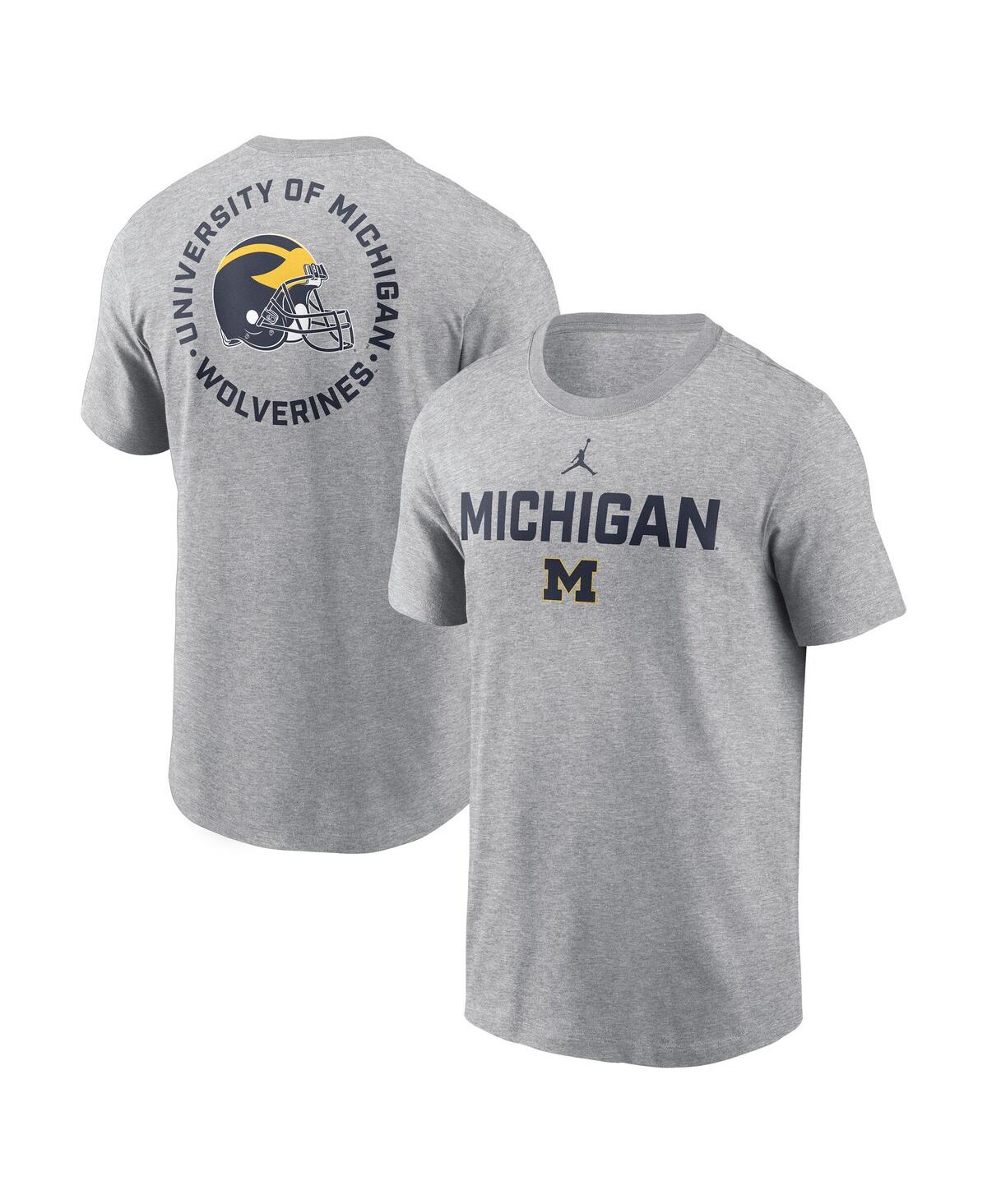 Click here for Jordan Mens Heather Gray Michigan Wolverines Campu... prices