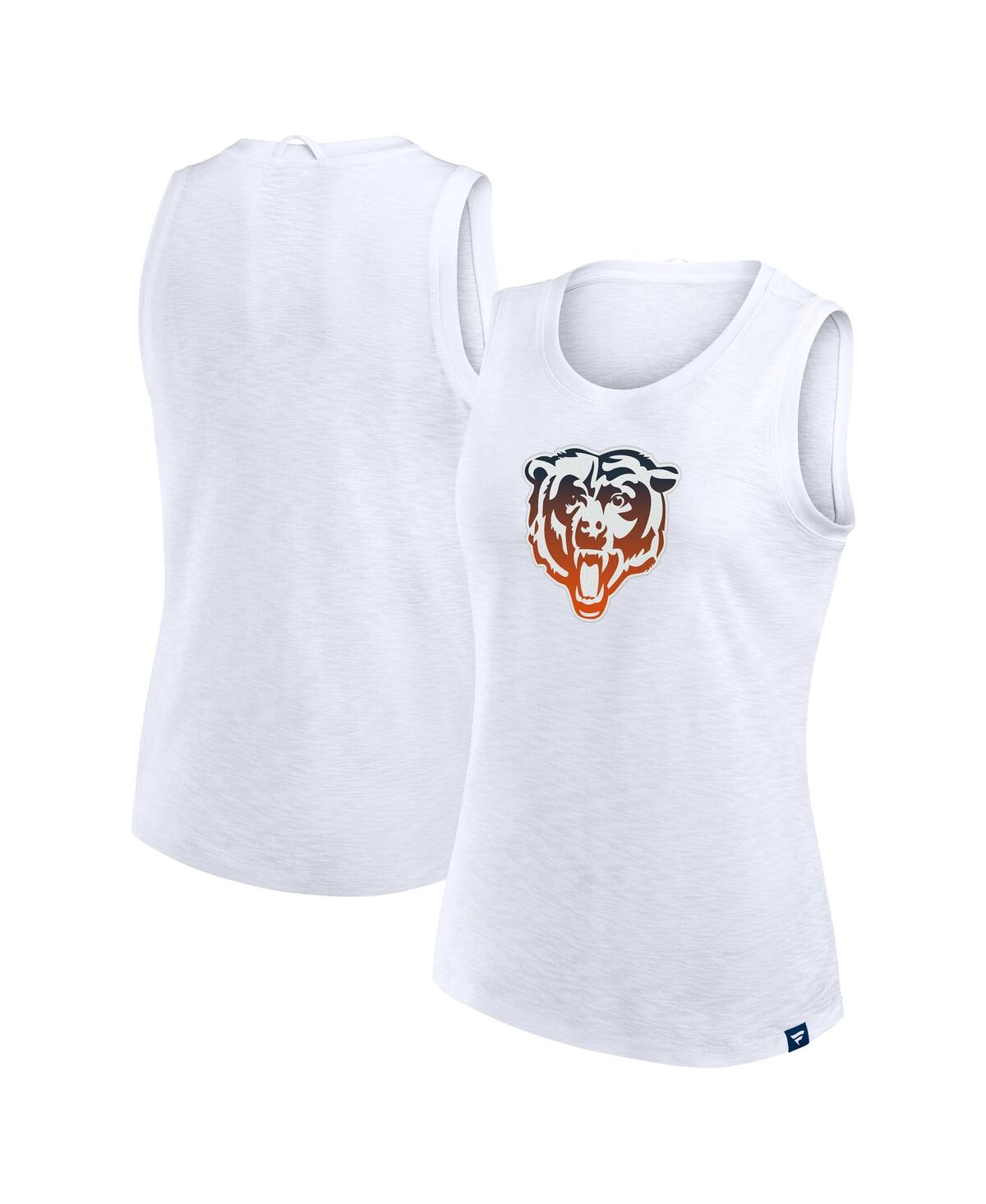 Click here for Fanatics Womens White Chicago Bears Slub Tank Top... prices