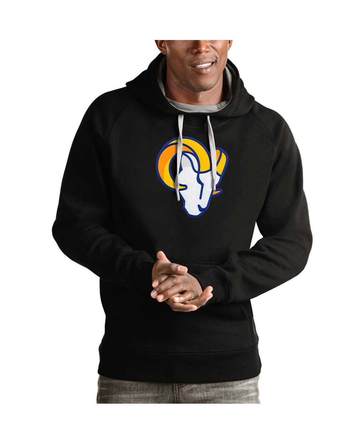 Click here for Antigua Mens Black Los Angeles Rams Victory Pullov... prices
