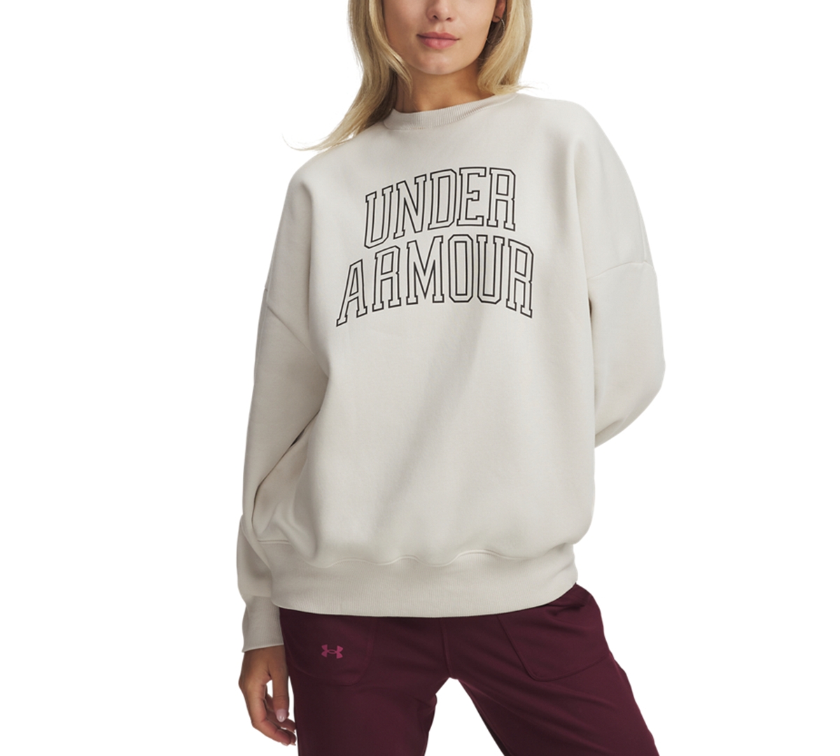 Click here for Under Armour Womens Rival Fleece Oversized Varsity... prices