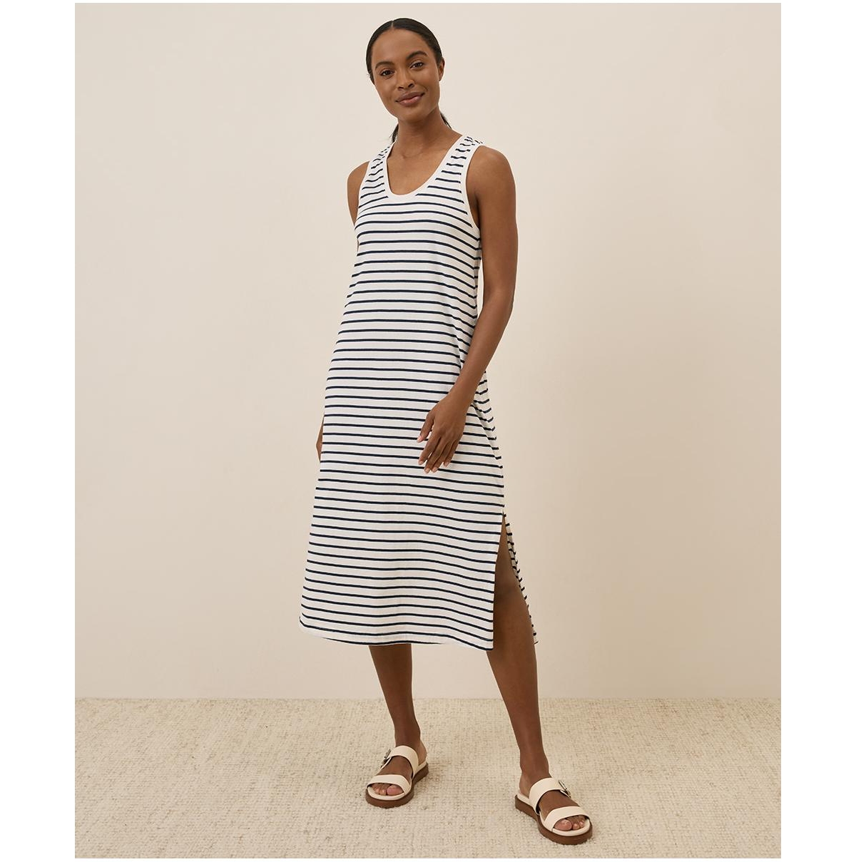 Click here for Pact Womens Organic Cotton Softspun Tank Midi Dres... prices