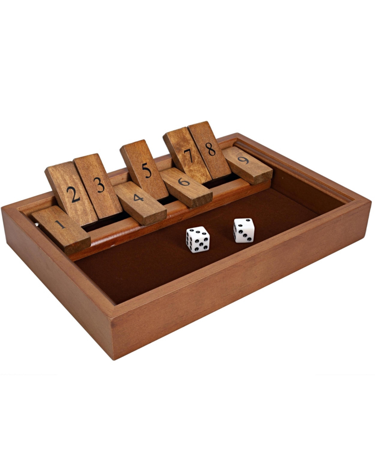 Click here for We Games 9 Number Shut the Box Board Game with Wal... prices