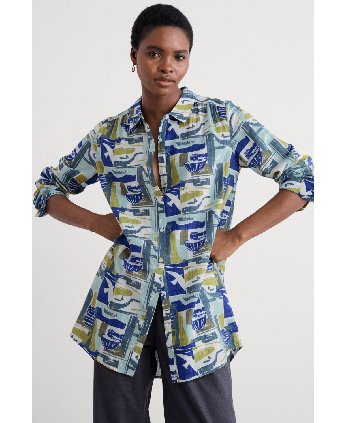 Click here for Seasalt Cornwall Womens Wren Button Up Flutter Shi... prices