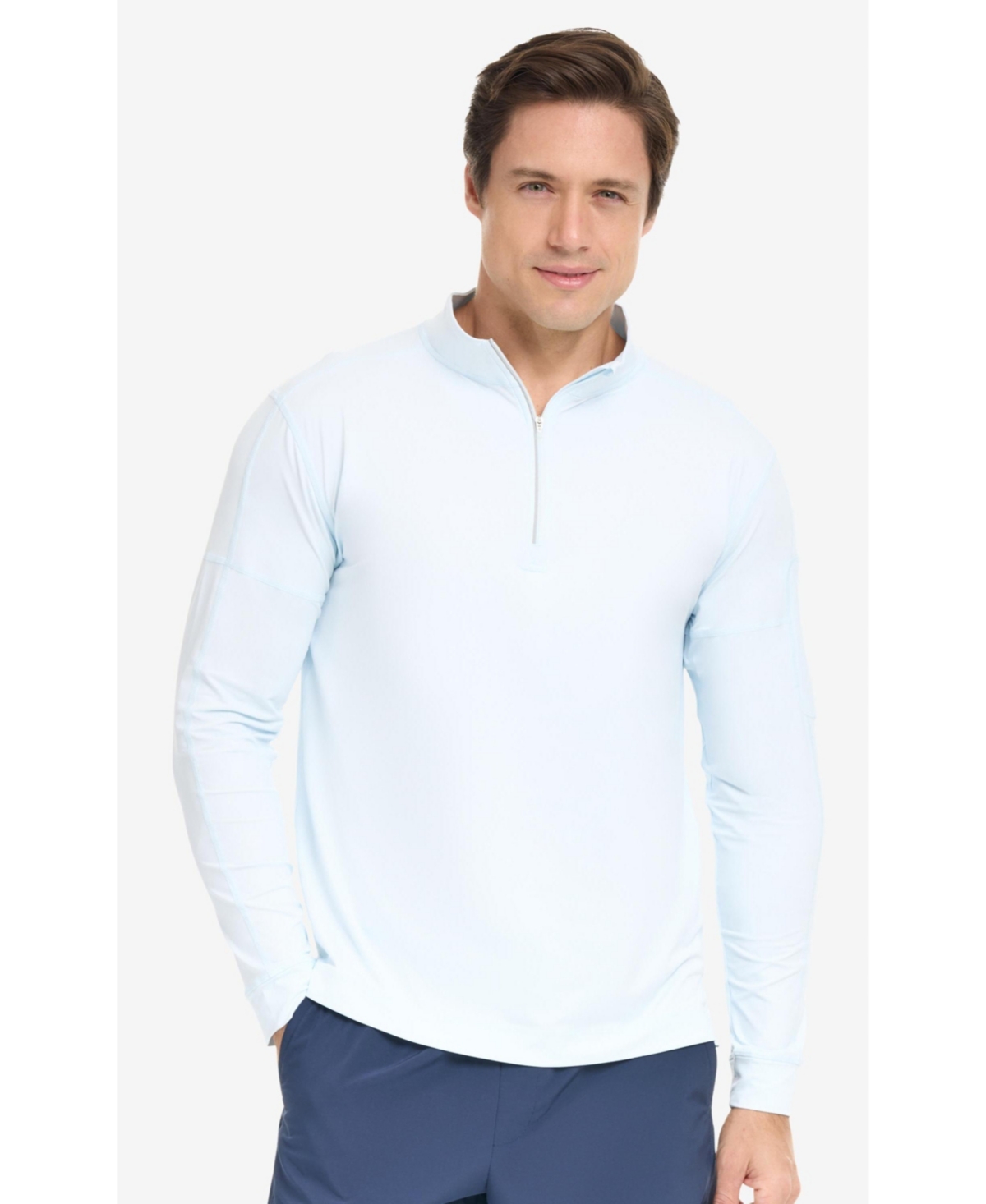 Click here for BloqUV Mens Upf 50+ Sun Protective Mock Zip Top -... prices