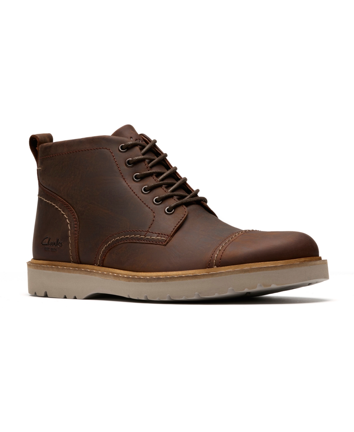 Click here for Clarks Mens Collection Weltridge Zip Boots - Tan l... prices