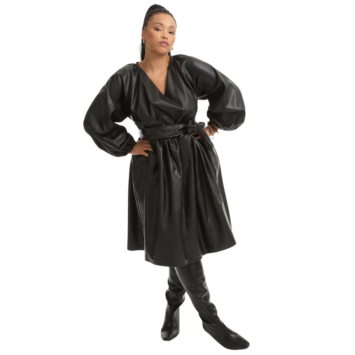 Click here for June + Vie Womens June + Vie Faux Leather Dress -... prices