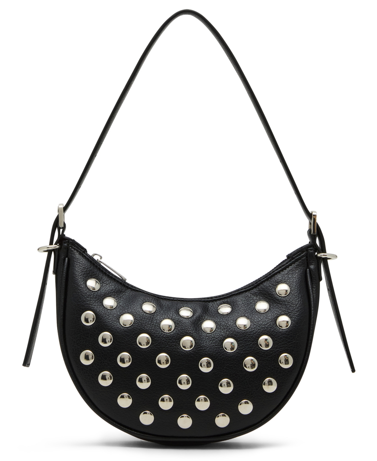 Click here for Madden Girl Rhi Zipper Crescent Bag - Black prices
