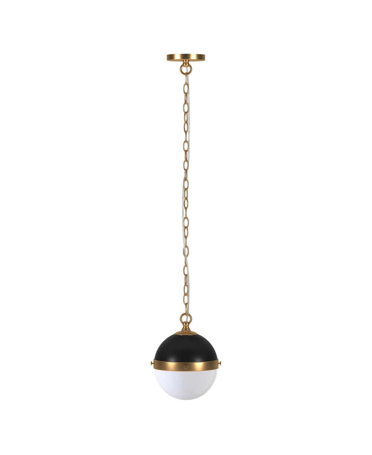 Click here for Hudson & Canal Aurora 11.13 Metal Pendant with Gla... prices