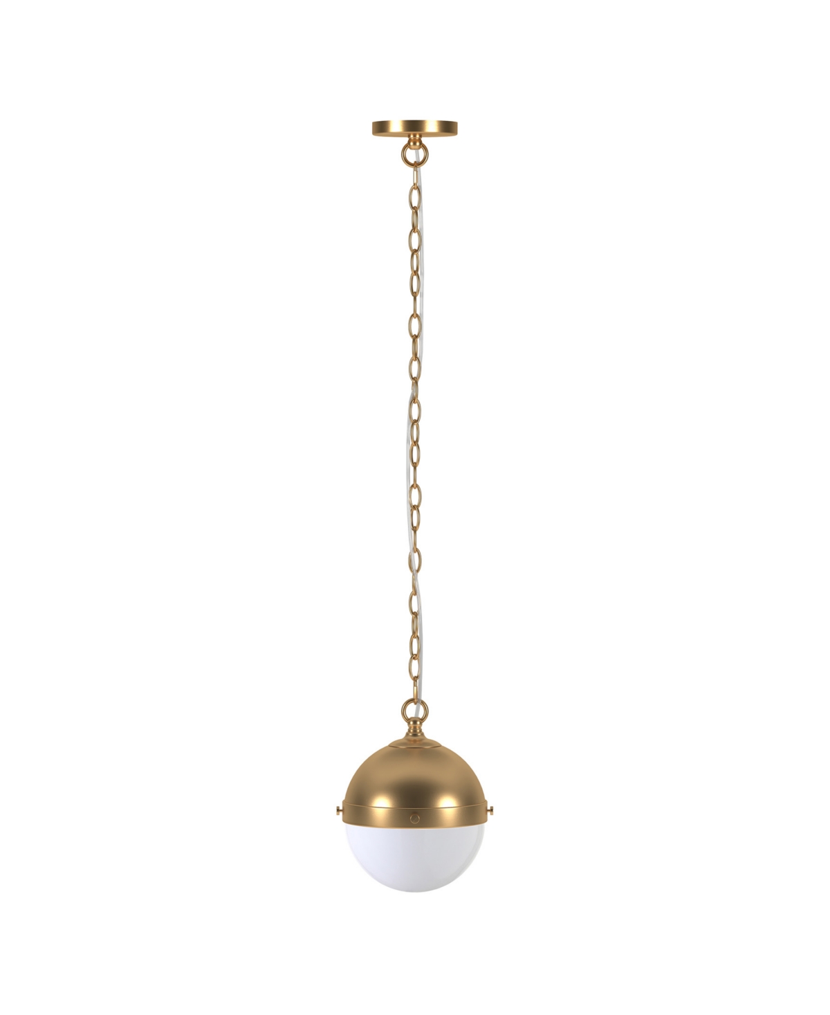Click here for Hudson & Canal Aurora 11.13 Metal Pendant with Gla... prices