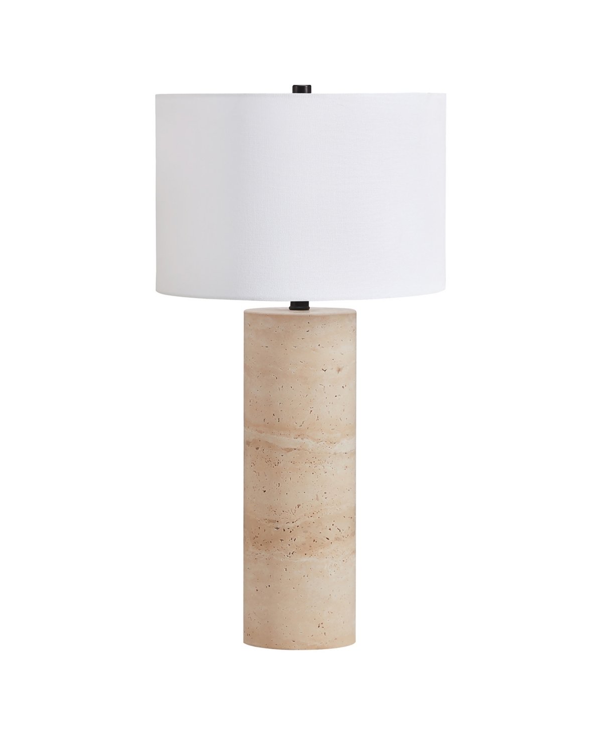 Click here for Hudson & Canal Corbett 29 Metal Natural Travertine... prices
