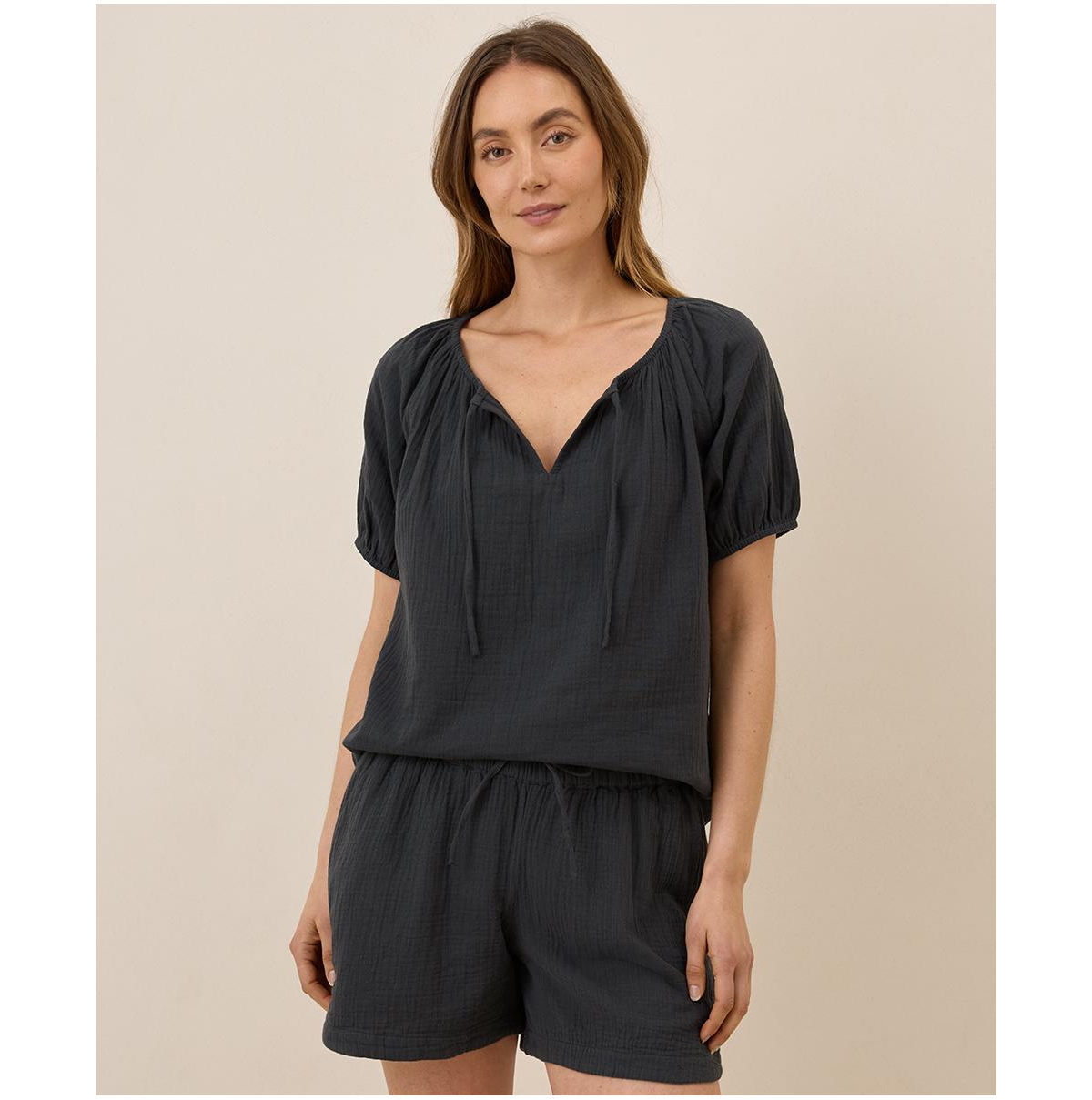 Click here for Pact Organic Cotton Coastal Double Gauze Boho Popo... prices